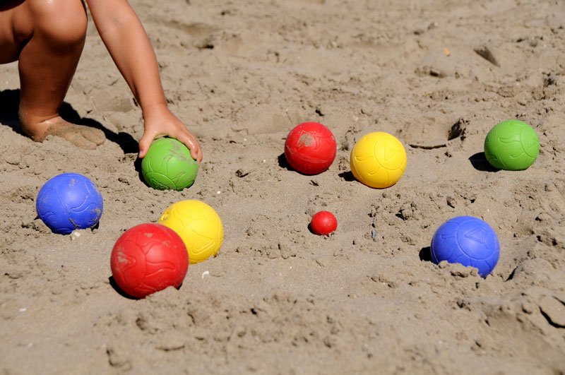 Sport am Meer in Lignano: Boccia spielen!